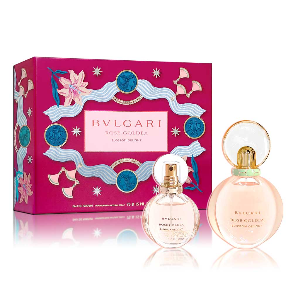 【BVLGARI】寶格麗 歡沁玫香春季禮盒(淡香精75ML+淡香精15ML) | LINE 禮物