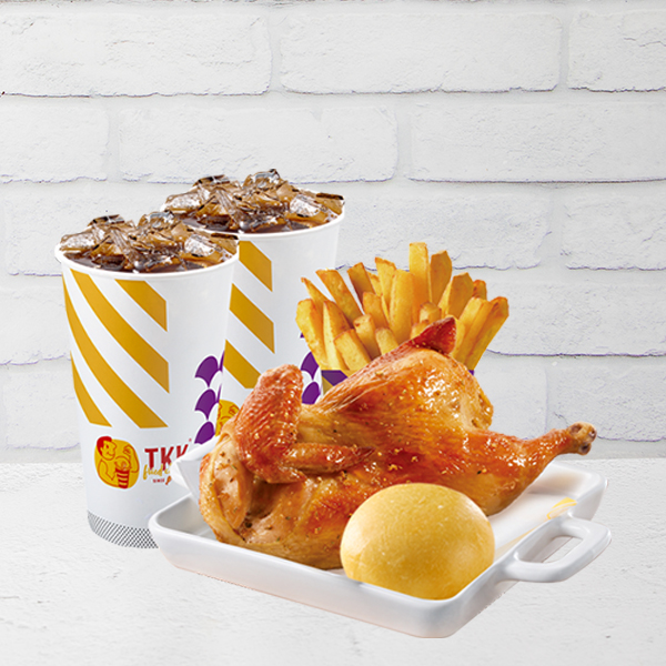 【TKK頂呱呱】紐奧良烤腿餐(紐奧良烤腿x1x1+甜甜包x1+地瓜薯條x1+35元飲料x1) | LINE 禮物