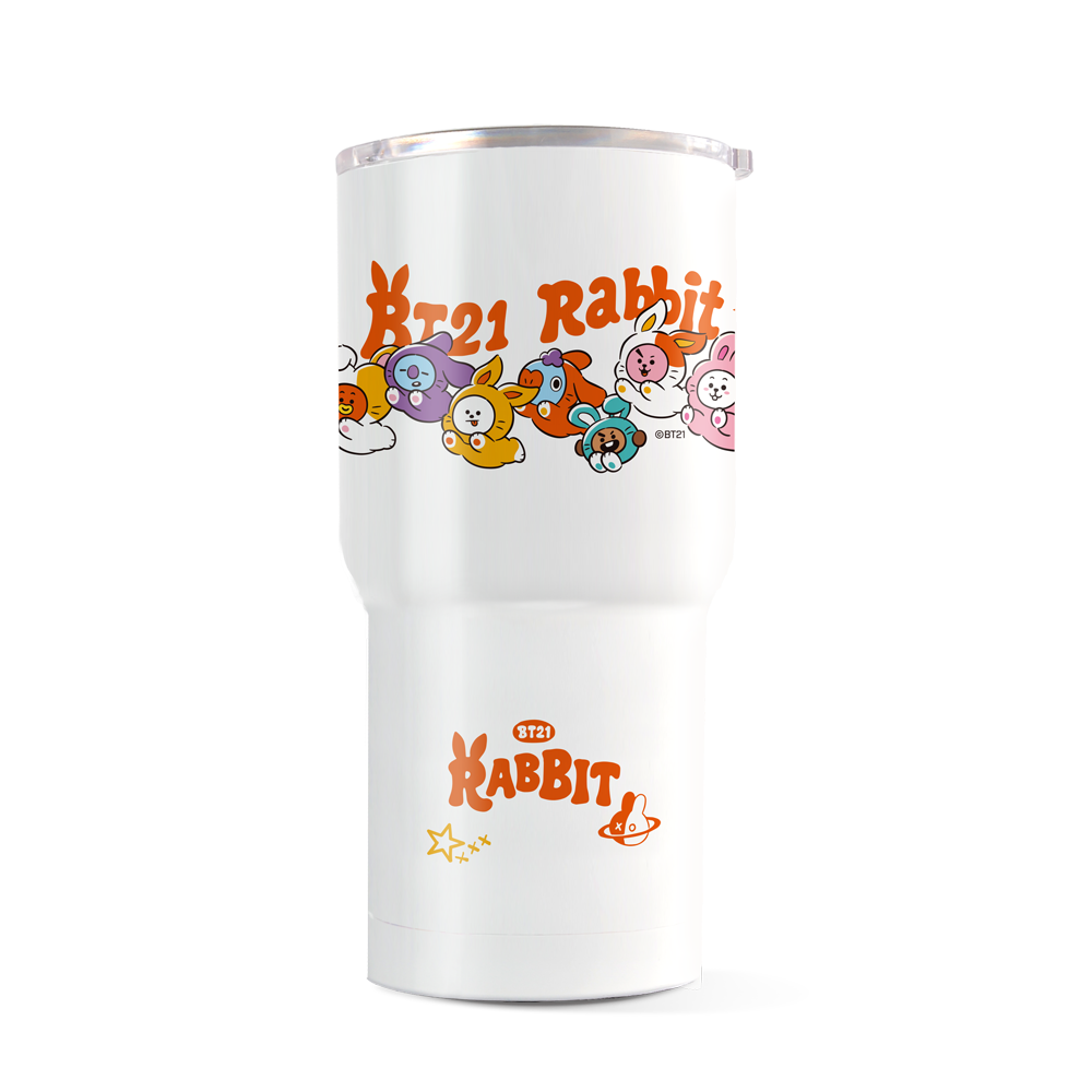 【HORLaY】BT21 Color Rabbit．冰霸杯｜正版授權｜不鏽鋼 大容量 保溫保冰杯 | LINE 禮物