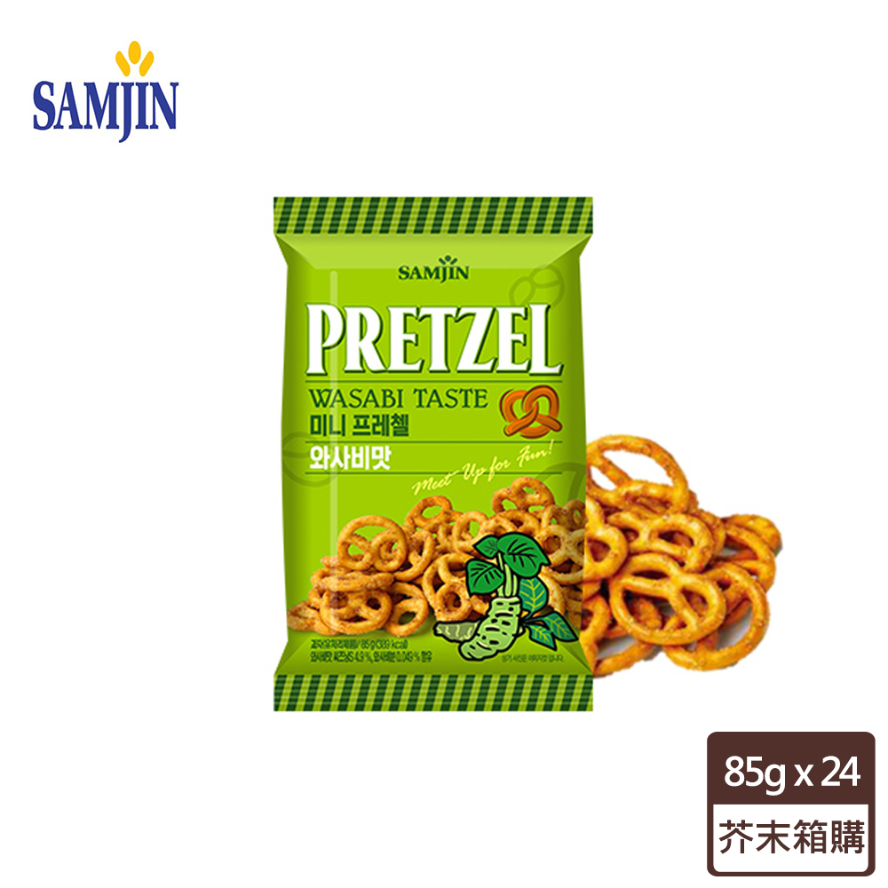 【SAMJIN 三進】韓國 迷你蝴蝶脆餅 芥末口味 (85g x 24包)/箱 | LINE 禮物