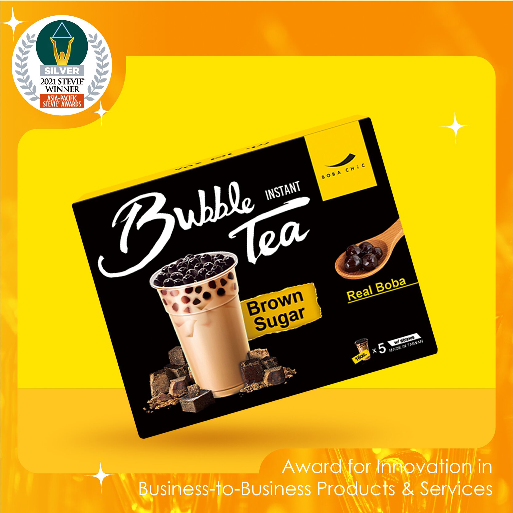 售完不補 珍奶控必喝！【BOBA CHiC 徐可波】 黑糖珍珠奶茶 DIY組合5入 (即時珍珠包x5+黑糖奶茶粉x5+波霸吸管x5) 效期至2023.07 | LINE 禮物