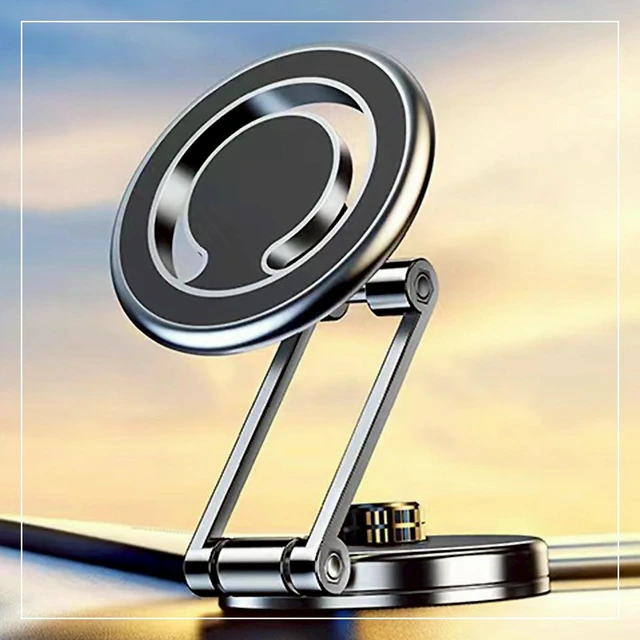 【ibits】D27 Magsafe車用環形磁吸支架 百變折疊式 手機支架 磁吸 穩固 迷你 折疊 伸縮 360°旋轉 | LINE 禮物
