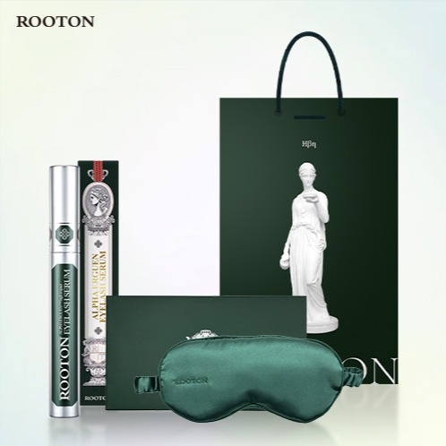 🚚快速出貨【ROOTON】感謝有你！甦活植萃睫毛精華液5ml+絲光綢緞眼罩禮盒+提袋(閨密閨蜜友誼友情心意禮物) | LINE 禮物