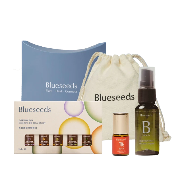 【Blueseeds】處女座生日快樂 l 可任選滾珠精油噴霧 l 處女座滾珠精油2ml+精油噴霧30ml+每日舒活五入滾珠 l 芙彤園 | LINE 禮物