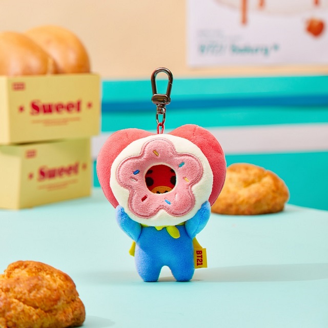 【LINE FRIENDS】BT21 SWEET THINGS系列 TATA 絨毛鑰匙圈 | LINE 禮物