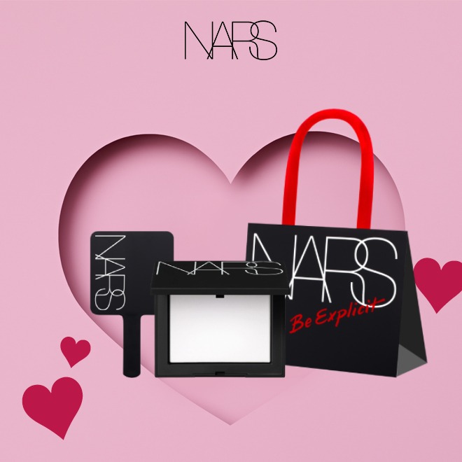 【NARS】獨家小白餅奢慾禮袋組 |天蠍座的高調生日禮物🎁只想送你第一名的好禮物 (裸光蜜粉餅/定妝神器/不脫妝/約會首選) | LINE 禮物