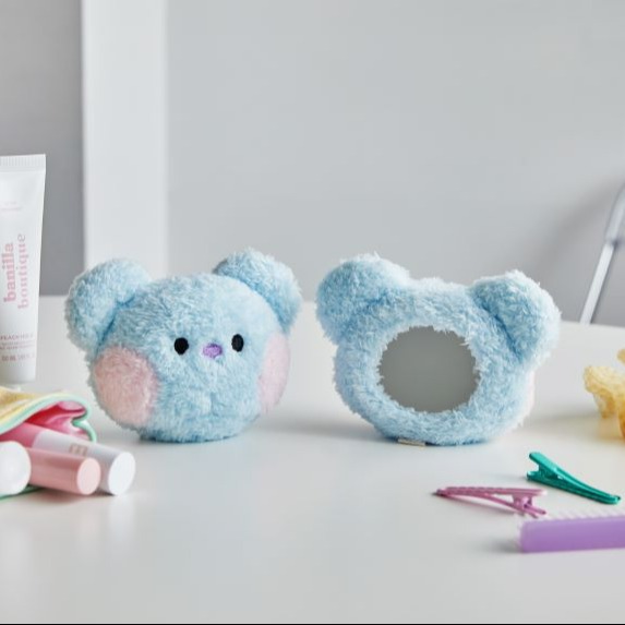 【LINE FRIENDS】BT21_minini TWINKLE系列 KOYA絨毛隨身鏡 | LINE 禮物