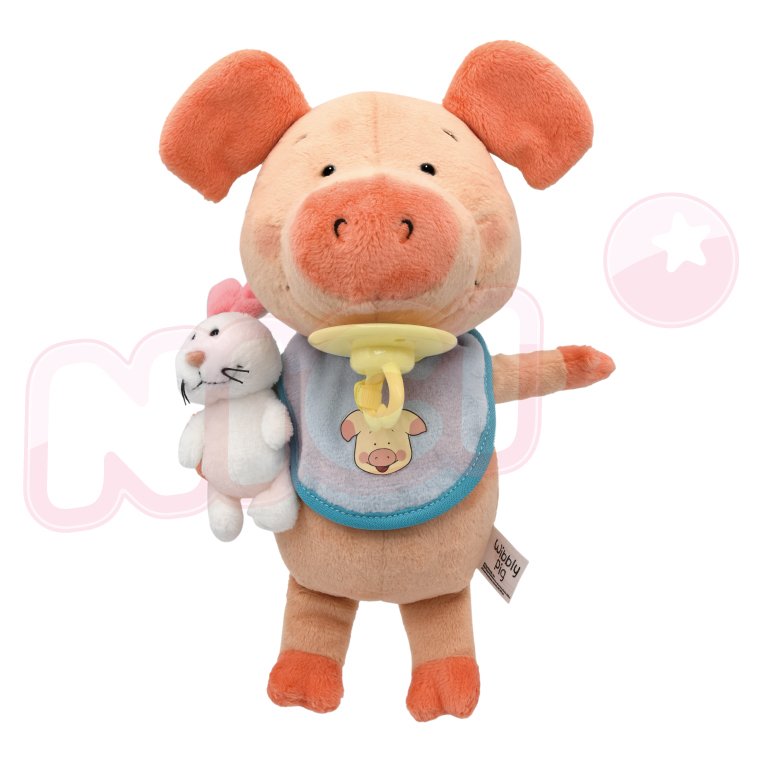 【NICI】90448-2 NICI 25cm北鼻小豬威比坐姿玩偶 | LINE 禮物