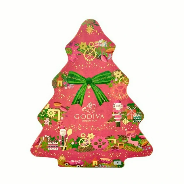 【GODIVA】聖誕巧克力樹形禮盒10顆裝 | LINE 禮物