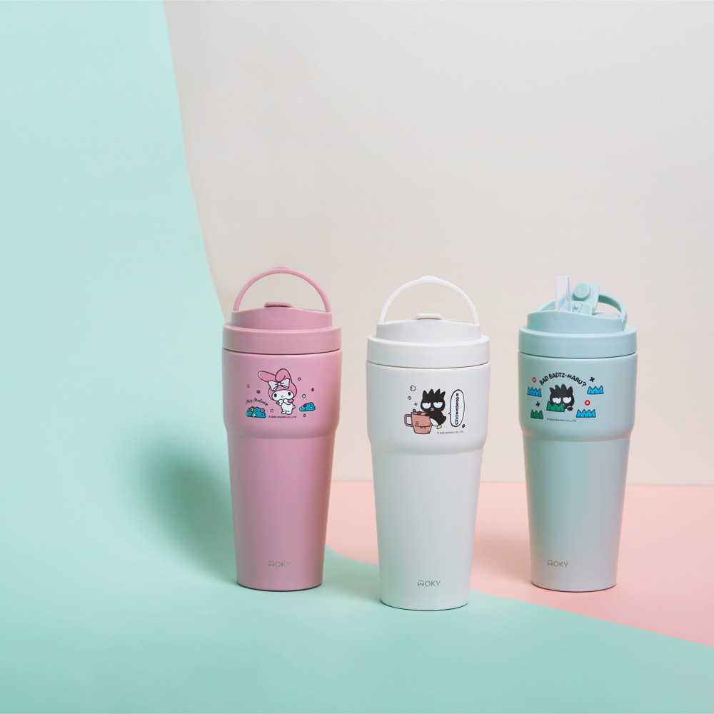 【WOKY 沃廚】WOKY X SANRIO-[ ]渾圓杯鈦陶瓷750ml(附矽膠吸管) | LINE 禮物