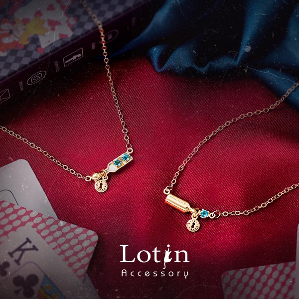 【愛麗絲系列】Drink Me 縮小藥水 鎖骨鍊 | LINE 禮物