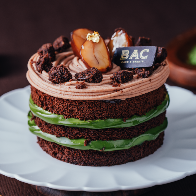 【BAC CAKE&SWEETS】 3.5吋茶金蒙布朗＋精美時尚提袋 | LINE 禮物