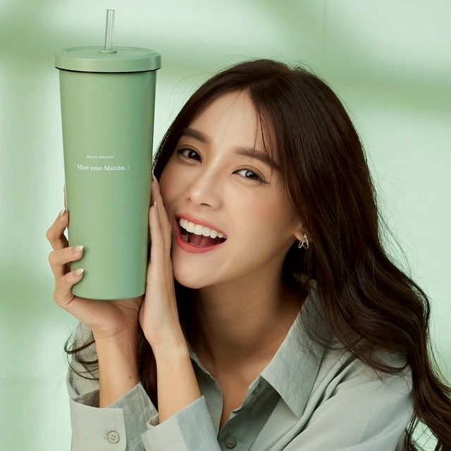 【Oolab良杯製所】850ml 莫蘭迪系列 二代不鏽鋼吸管杯 - 白玉抹茶 | LINE 禮物