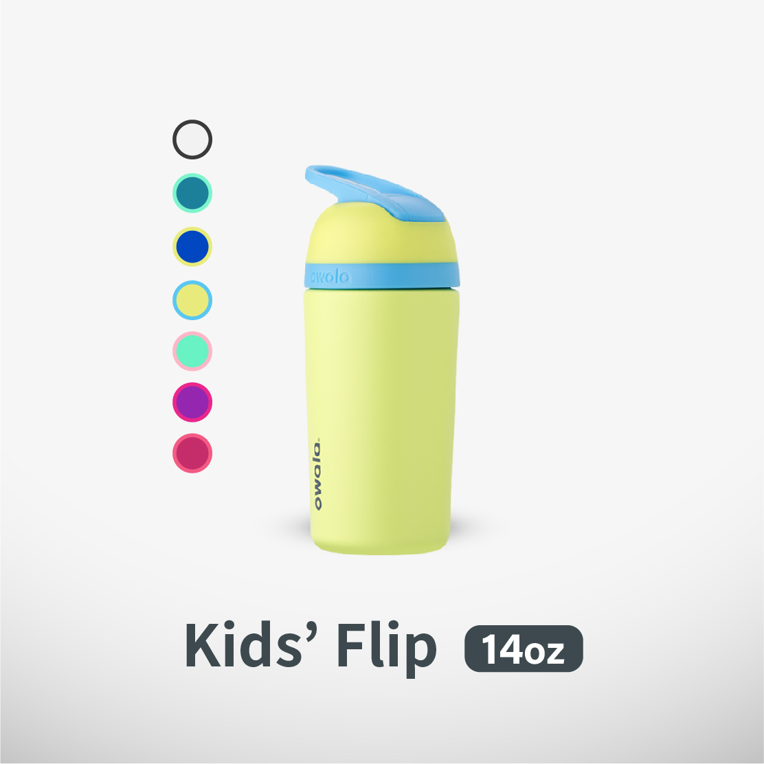 【Owala】Kids' Flip｜下壓式開蓋不鏽鋼保溫水壺14oz/415ml | LINE 禮物