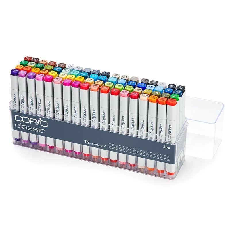 COPIC 經典 72A 第一代 Classic 72 Colors set A 方桿麥克筆 72色 /盒 | LINE官方帳號開店幫手