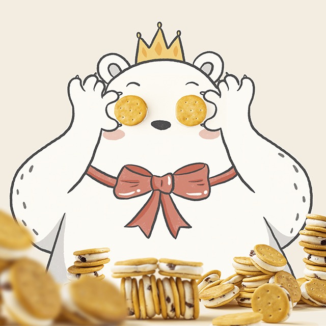 【BearQueen 熊后】蔓越莓甜心餅| 12入 | LINE 禮物
