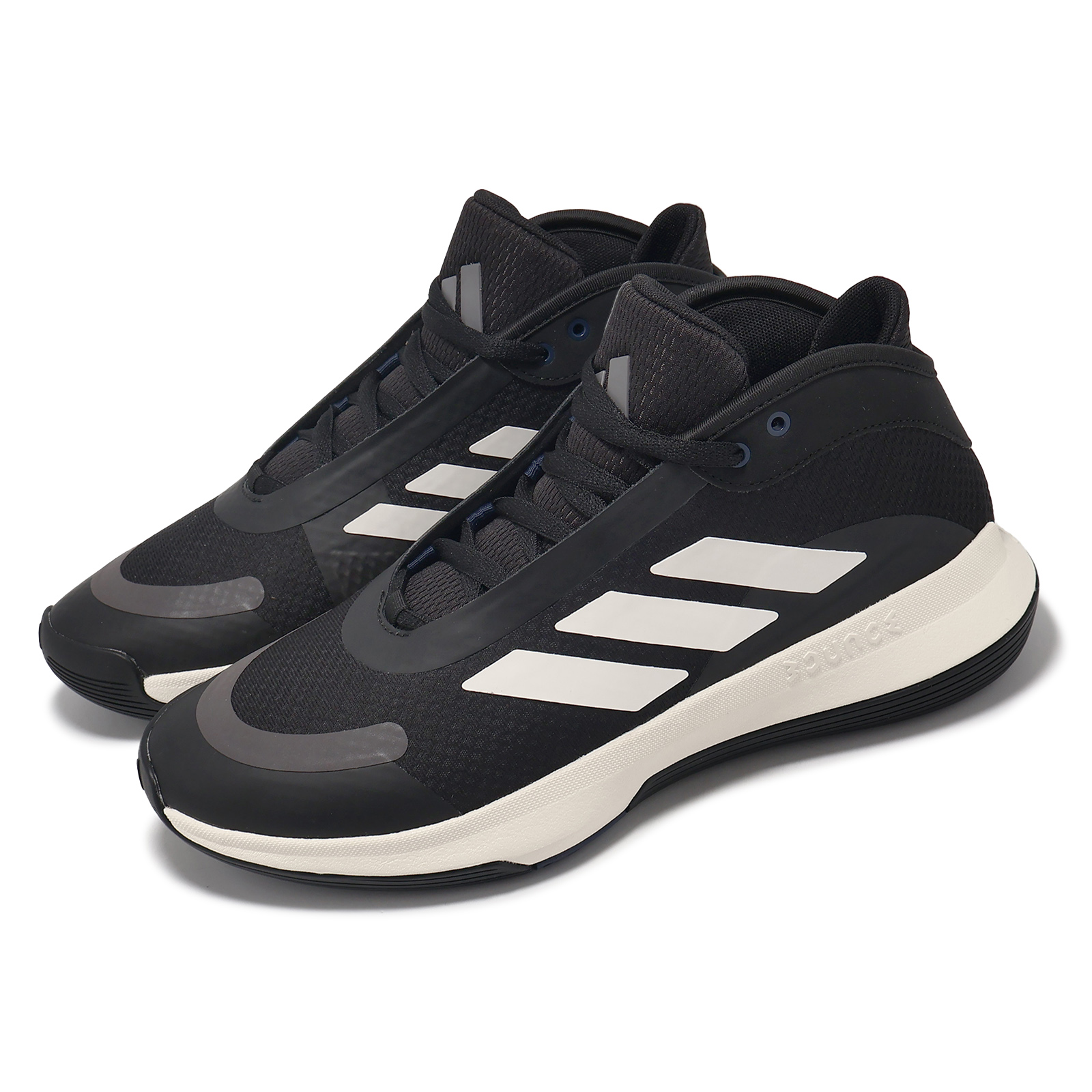[ACS] adidas 籃球鞋 Bounce Legends Low 男鞋 黑 白 皮革 網布 緩震 運動鞋 愛迪達 IE7845 ...