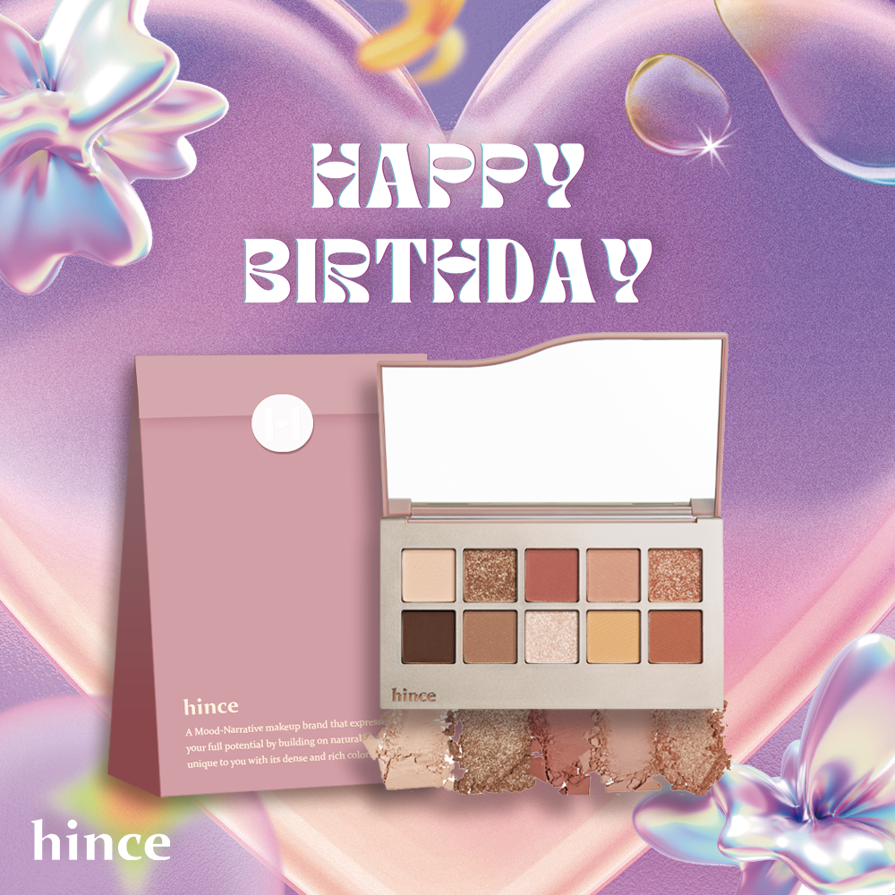 🚚快速出貨【hince】生日獻禮！煥然如新十色眼影盤(誠意獻禮)(生日禮物)(贈精美紙袋包裝) | LINE 禮物