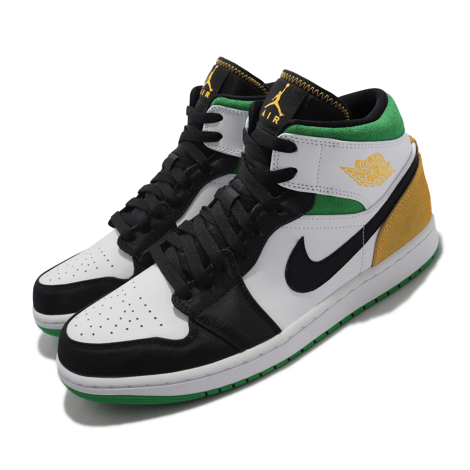 [ACS] Nike 休閒鞋 Air Jordan 1代 Mid 男鞋 Oakland AJ1 白 綠 黃 852542101 | LINE 禮物