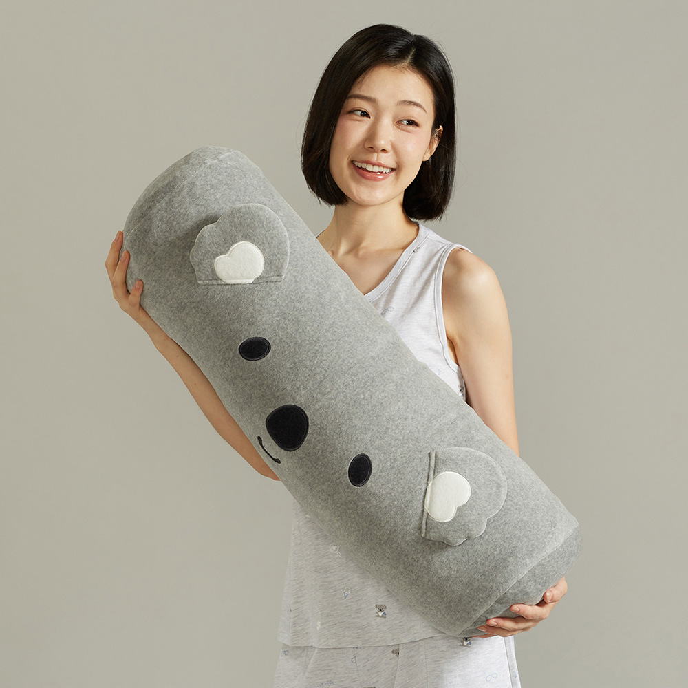 【YVONNE以旺傢飾】無尾熊圓筒長抱枕-迷霧灰 | LINE 禮物