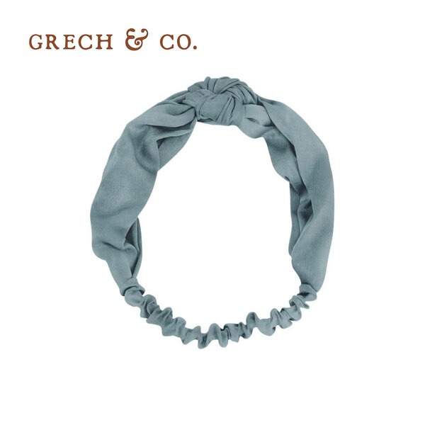 Grech&Co. 復古時尚髮帶 海霧藍 (透氣不悶熱 女孩禮物 居家/運動/休閒) | LINE 禮物