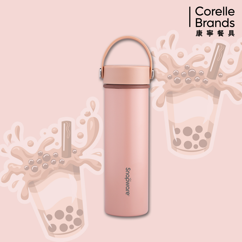 生日快樂 【美國康寧 Snapware】 熱愛珍奶款 陶瓷不鏽鋼超真空保溫瓶 400ml | LINE 禮物