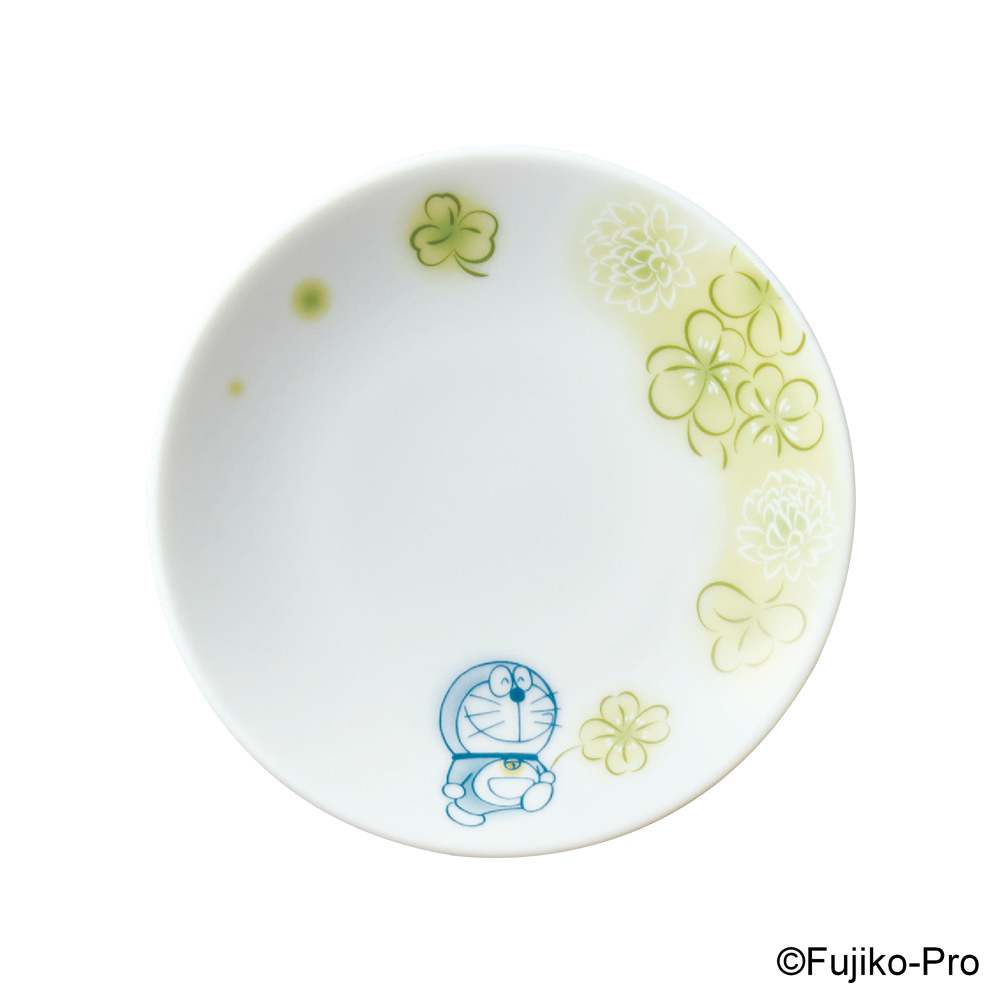 【日本Noritake x 哆啦A夢】聯名款 花卉系列 醬油碟 三葉草 (10.4CM) | LINE 禮物