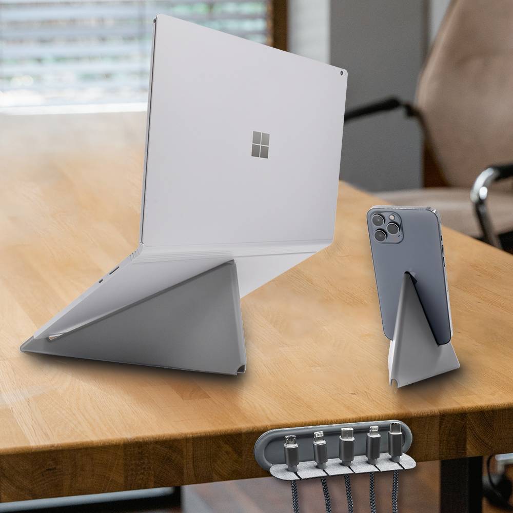 缺貨 3C達人組【SN°OVAE】好整齊收線架+好帶手機/平板架+好帶電腦架 摺疊 收納 便利 工作 外出 | LINE 禮物