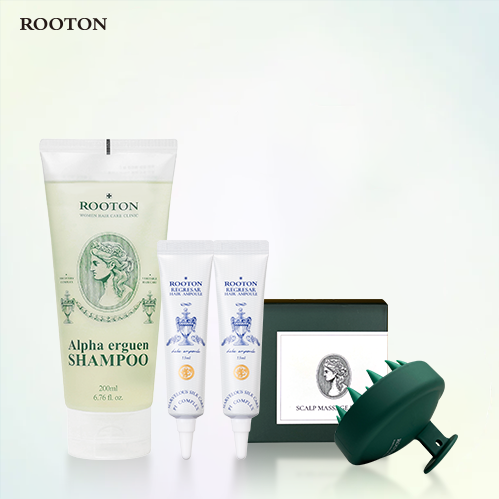 🚚快速出貨【ROOTON】閨密專屬禮物！甦活植萃洗髮精200ml+喚活修護免沖洗護髮安瓶15ml x2+頭皮按摩梳(閨蜜.友情.友誼) | LINE 禮物