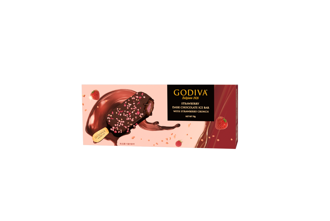 【GODIVA】 草莓脆碎黑巧克力雪糕24入組 | LINE 禮物