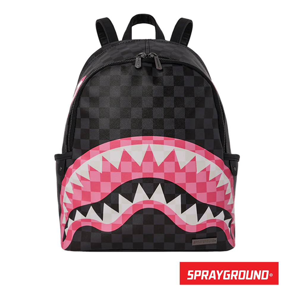 【SPRAYGROUND】SHARKS IN CANDY 後背包(黑粉色) | LINE 禮物