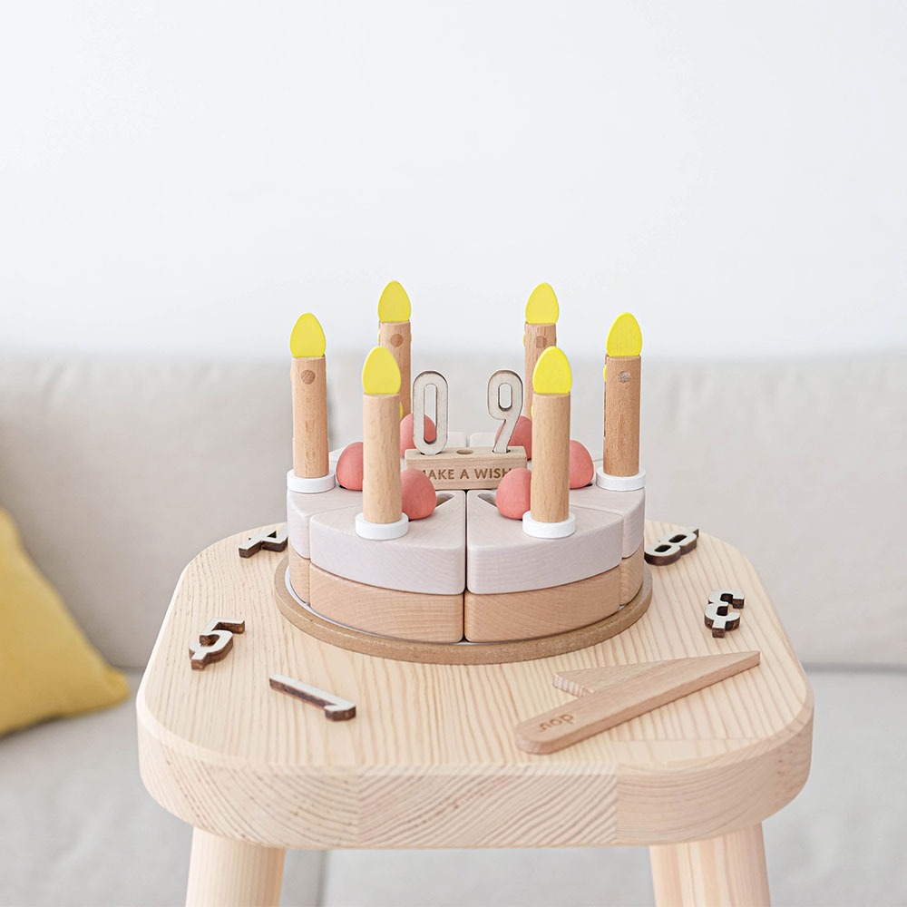 【OOYII吾憶】日本 dou toy 生日蛋糕木製玩具組｜生日禮物、週歲禮物｜適用年齡三歲以上 | LINE 禮物