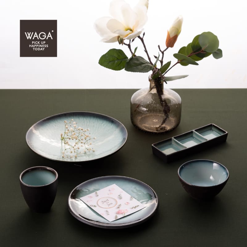 【WAGA】 極致款待 餐具套組｜松綠海潮｜五件組 | LINE 禮物