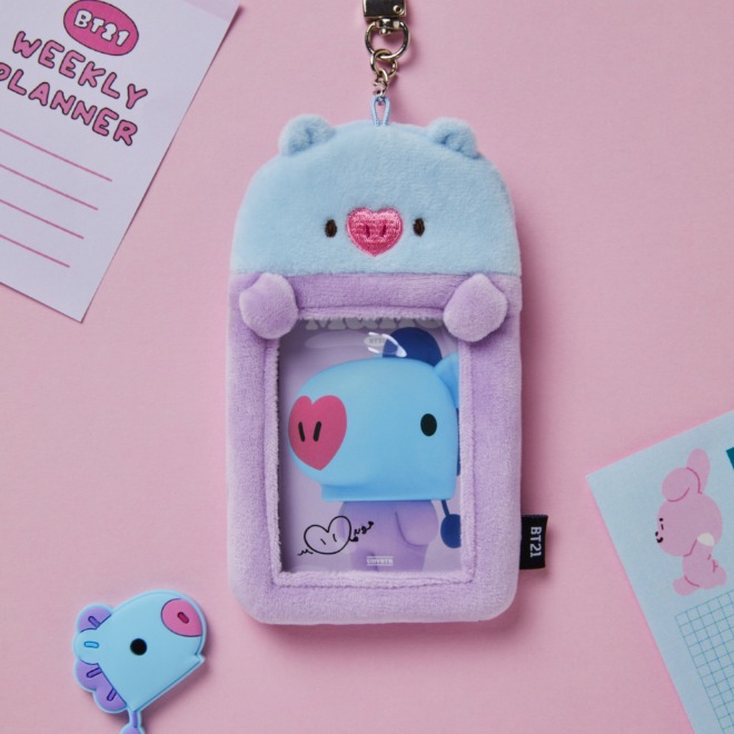 【LINE FRIENDS】BT21_STUDY系列 MANG 絨毛卡片鑰匙圈 | LINE 禮物