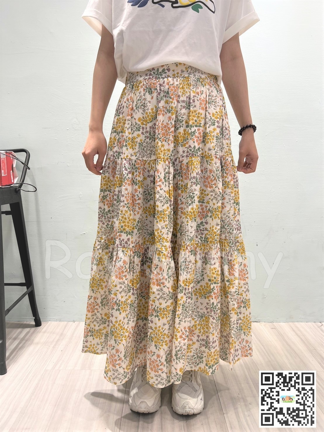 [RS代購 Roots全新正品優惠] Roots女裝- 喚起自然之心系列 碎花有機棉蛋糕裙 滿額贈購物袋 | LINE購物商城