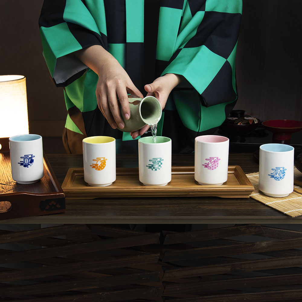 【BIGGER】鬼滅之刃-日式茶杯組(5入) | LINE 禮物