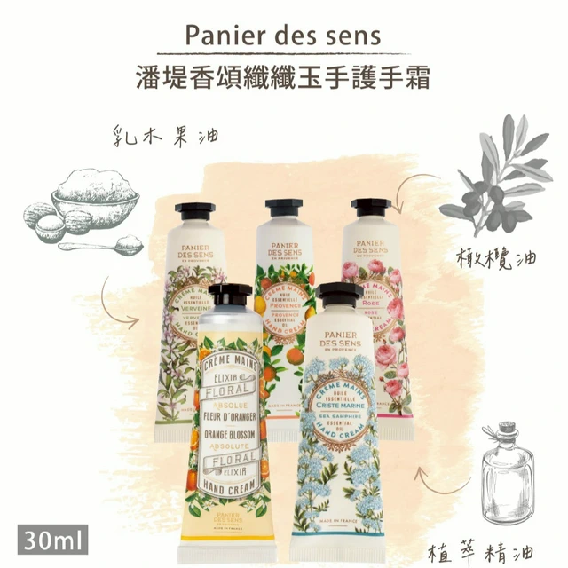 [Line獨家]Panier des sens 潘堤香頌 11月滋潤呵護組(纖纖玉手護手霜75ml+30mlx2) | LINE 禮物