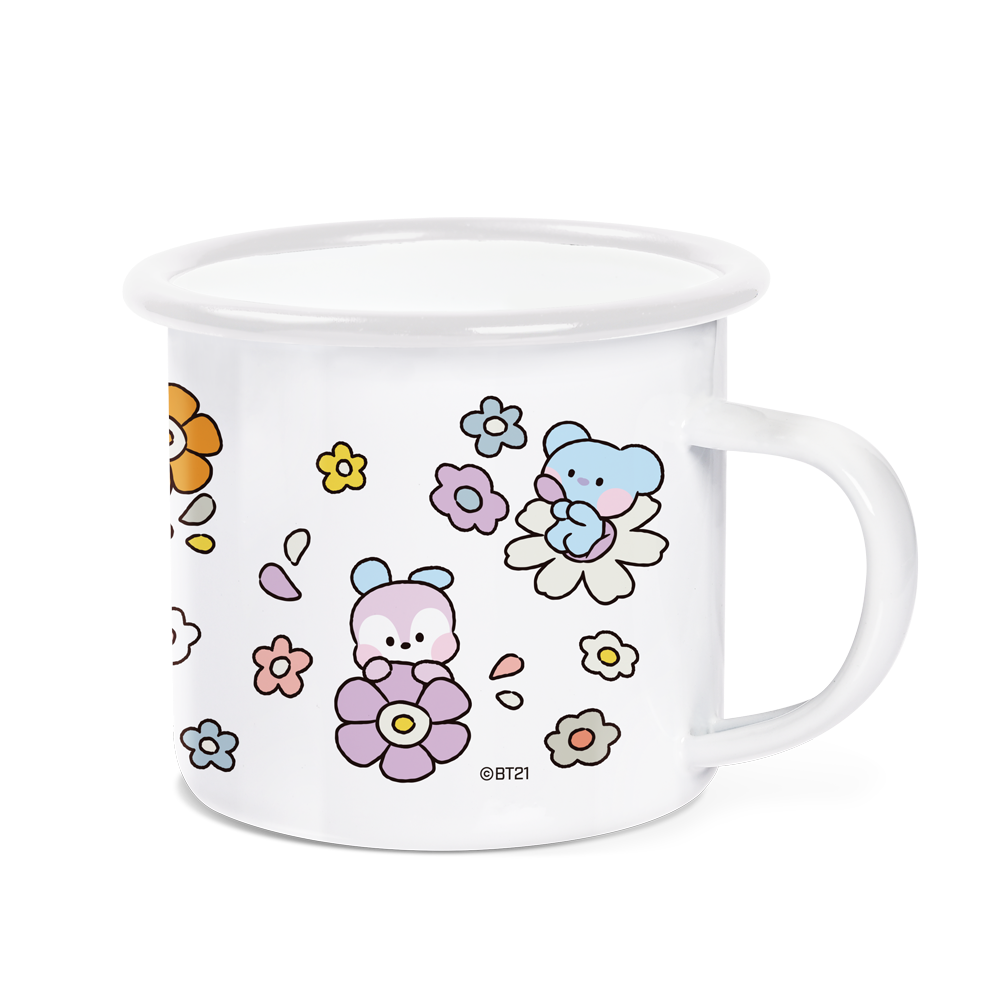【HORLaY】BT21 迷你花花．包邊露營杯｜正版授權｜琺瑯杯 露營杯 環保杯 | LINE 禮物