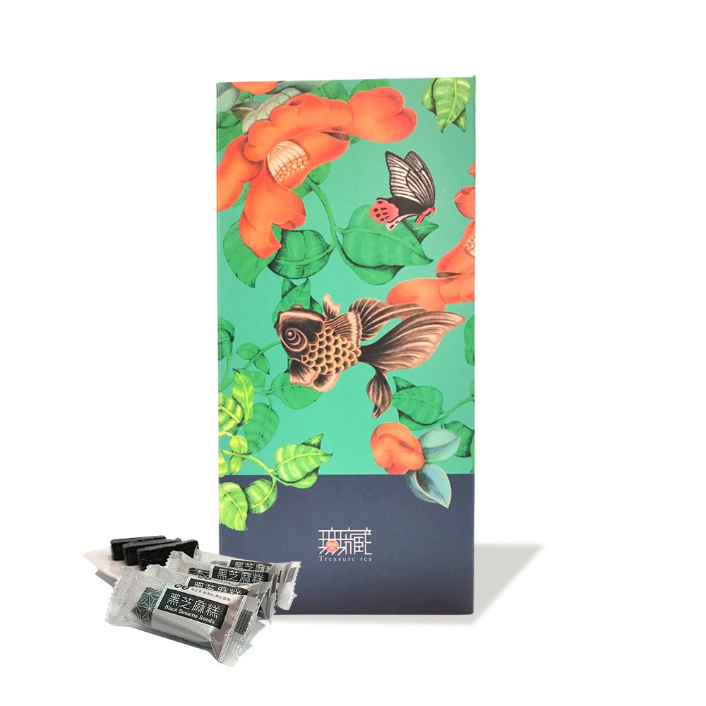 季節款下架 年年有餘【無藏茗茶】新年公益茶食禮盒 - 吉祥有餘B2 - 古早味黑芝麻糕 (280g盒裝) 吉祥 富貴 好運 送上祝福 伴手禮 | LINE 禮物