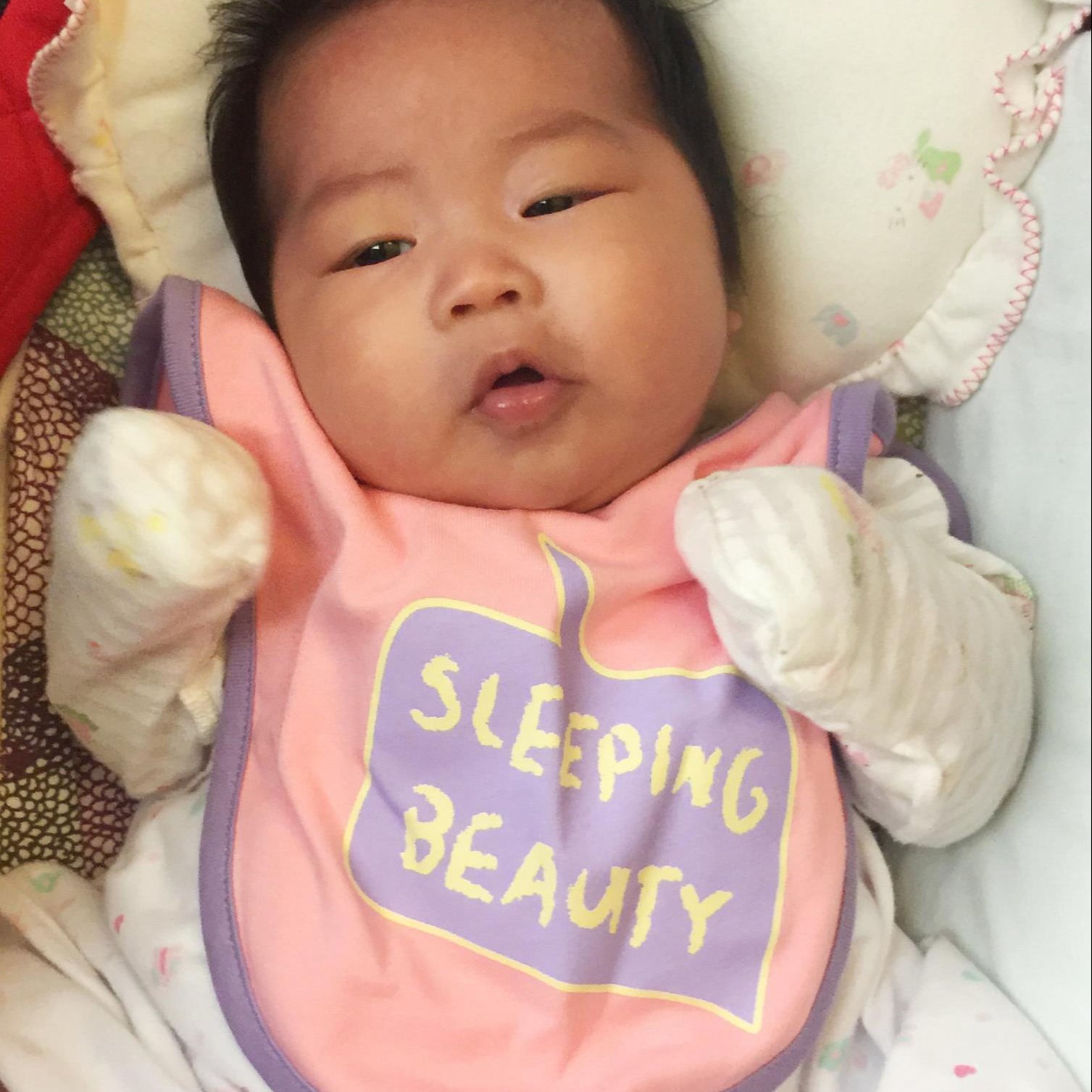 睡美人_sleeping beauty【CLARECHEN】 純棉_口水巾圍兜_禮品包裝 | LINE 禮物