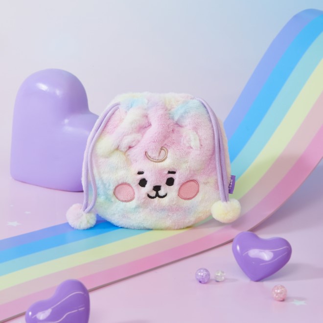 【LINE FRIENDS】BT21_BABY RAINBOW RJ束口袋 | LINE 禮物