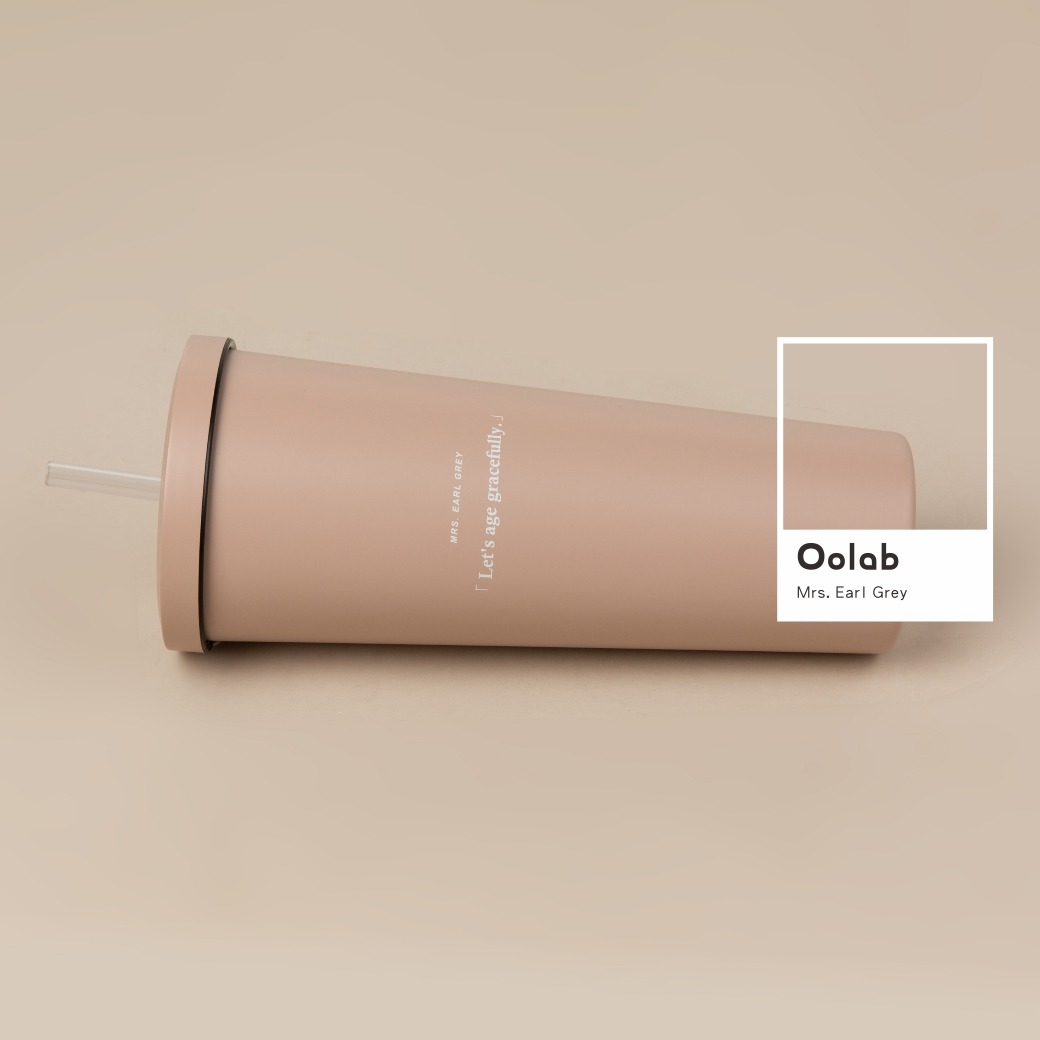 【Oolab良杯製所】850ml 莫蘭迪系列 二代不鏽鋼吸管杯 - 伯爵夫人 | LINE 禮物