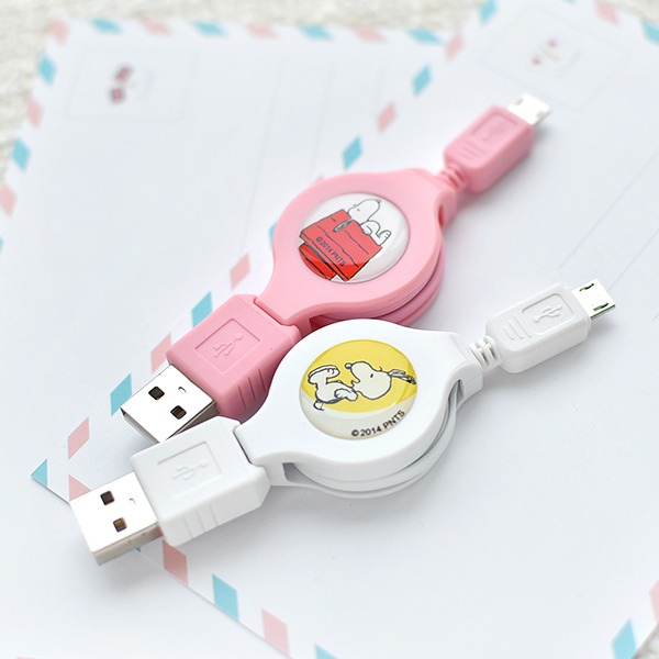 【R.FUN SHOP】SNOOPY伸縮USB充電線 史努比 USB CA173 | LINE 禮物