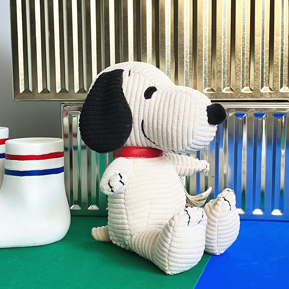 BON TON TOYS｜Snoopy史努比燈芯絨盒裝填充玩偶-奶油 27cm | LINE 禮物