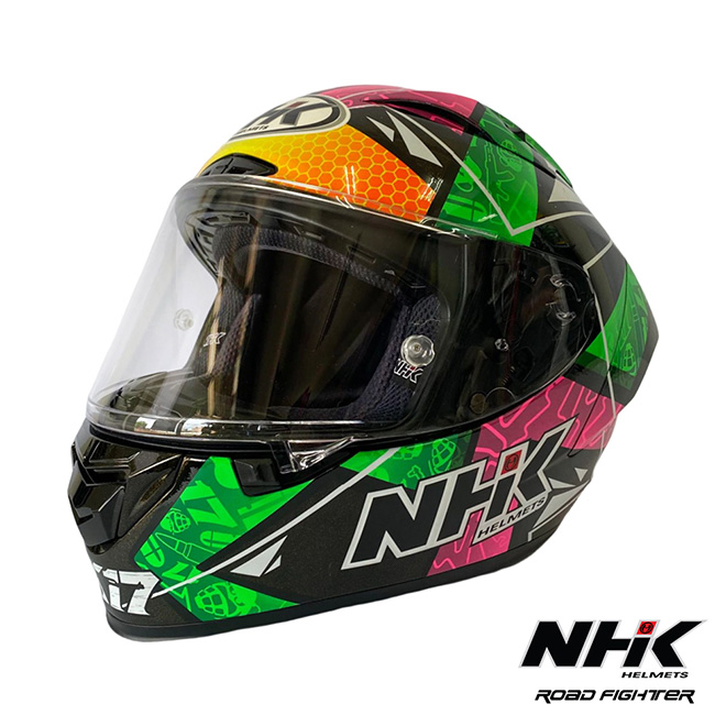 【NHK】GP-R Tech ABS KA17 #4 Brno 金屬黑綠(全罩式安全帽│機車│內襯│透明鏡片│輕量款) 正原廠公司貨 ...