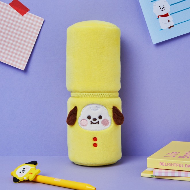 【LINE FRIENDS】BT21_STUDY系列 CHIMMY 絨毛筆袋 | LINE 禮物