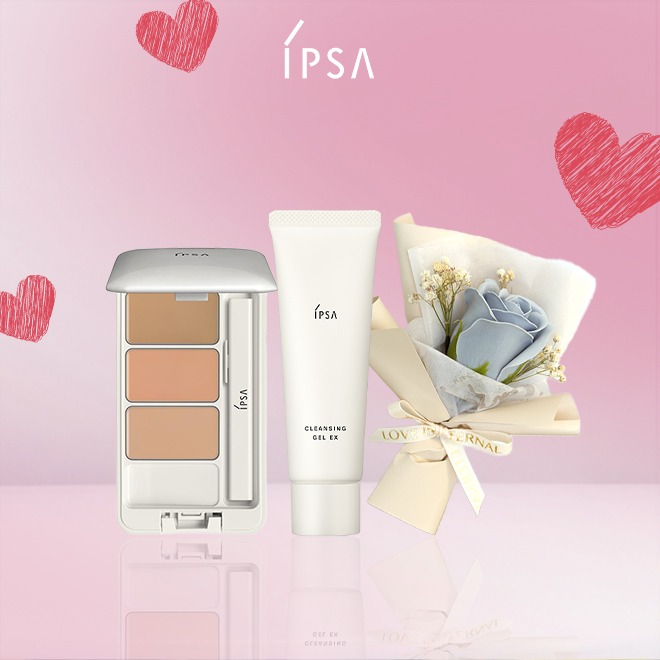 1+1 禮物獨家【IPSA】瑕疵Byebye 小紅書話題三色遮瑕盤🎁心動瞬間 愛情花禮 告白限定 | LINE 禮物