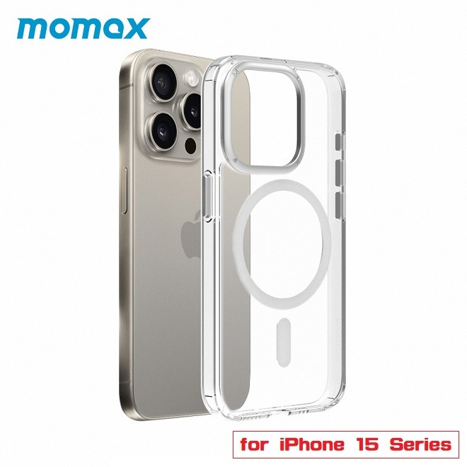 【Timo禮品館】momax MX系列 for iPhone 15 Series 四角防摔透明磁吸手機保護殼 | LINE 禮物