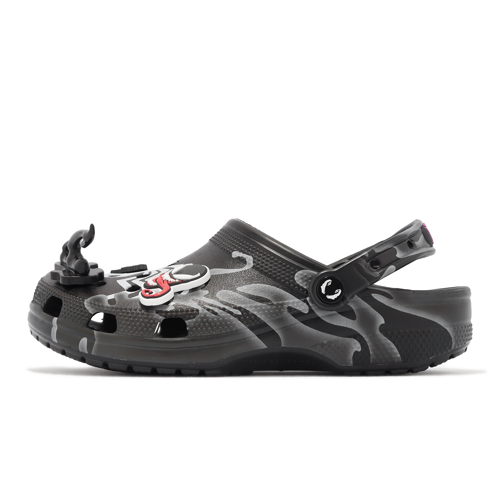 [ACS] Crocs x Venom Clog 洞洞鞋 猛毒 蜘蛛人 克駱格 黑 漫威 反光 附鞋扣 卡駱馳 聯名 男女鞋 ...