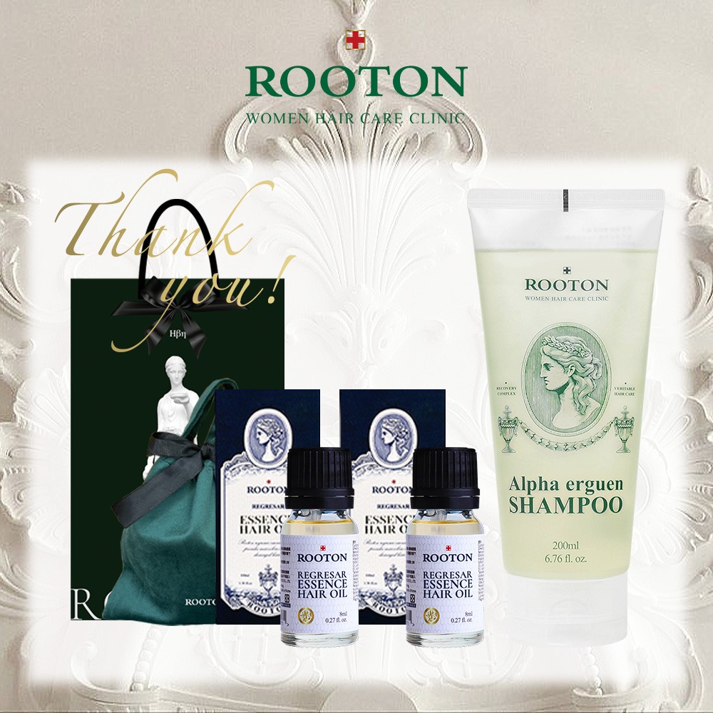【ROOTON】感謝有你！甦活植萃洗髮精200ml+喚活極萃雙效修護髮油8ml x2+束口袋+提袋 （閨密閨蜜友誼友情心意禮物） | LINE 禮物
